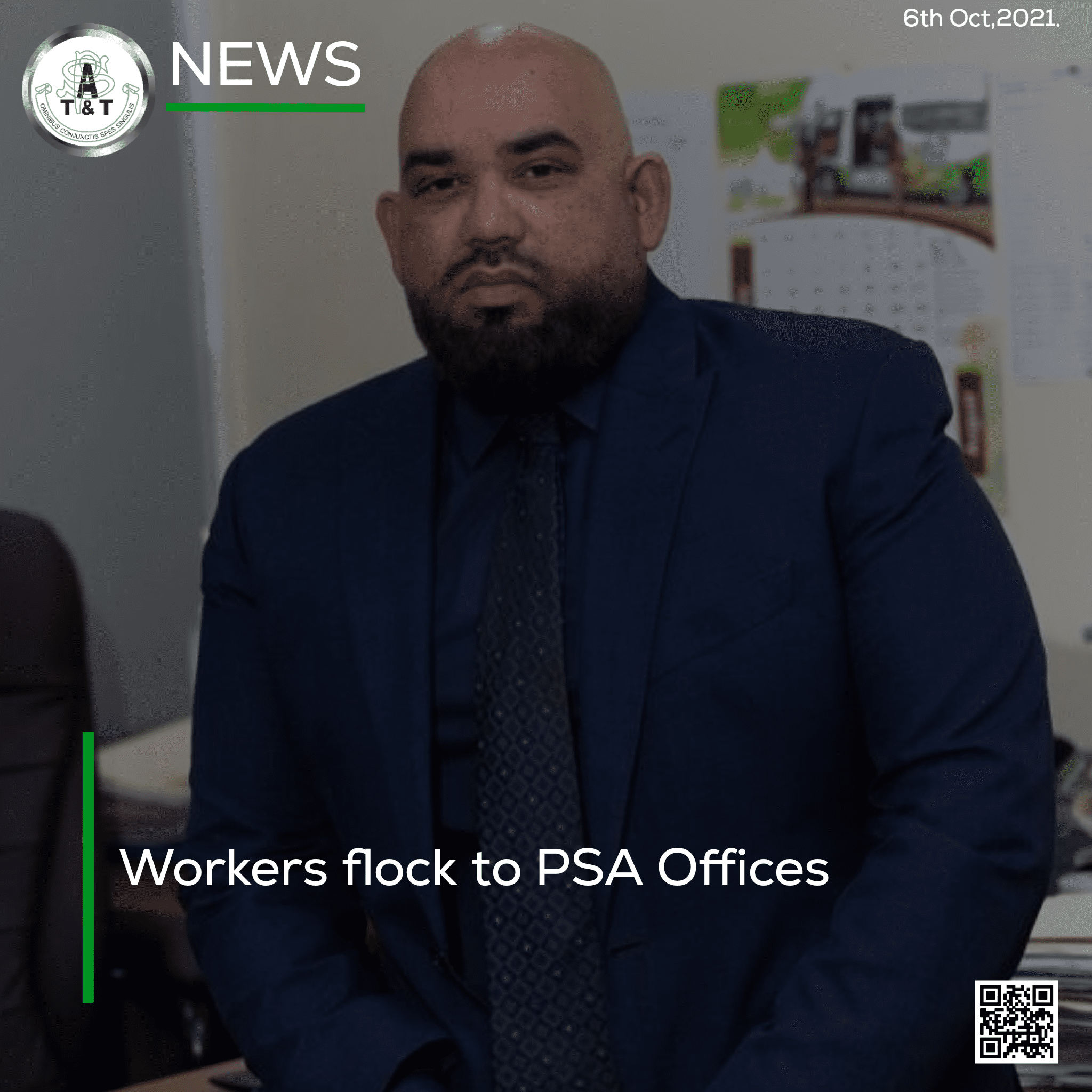 Workers flock to PSA Offices. - Public Services Association
